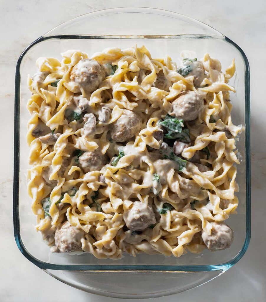 Meatball Casserole without Tomato Sauce