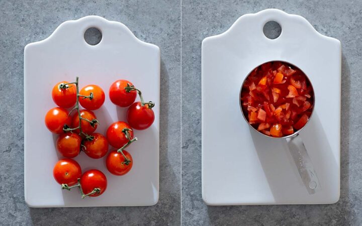 How many tomatoes are in a cup? (fresh and canned)