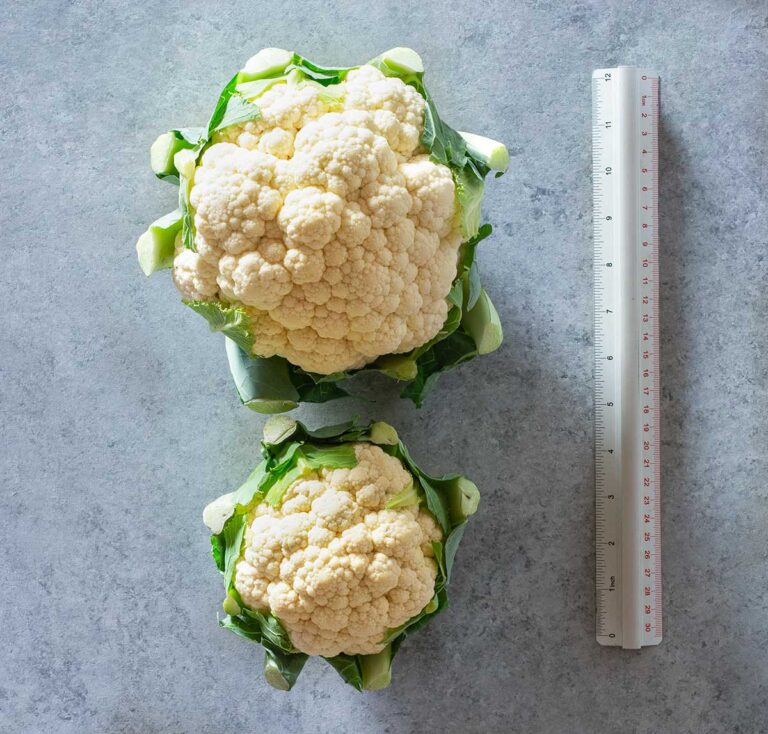 Cauliflower to Cups Conversion